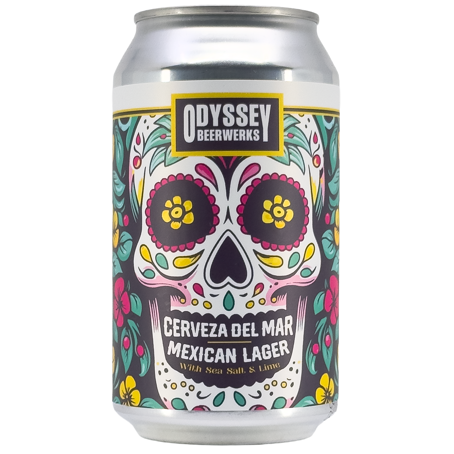 mexican beer skull logo