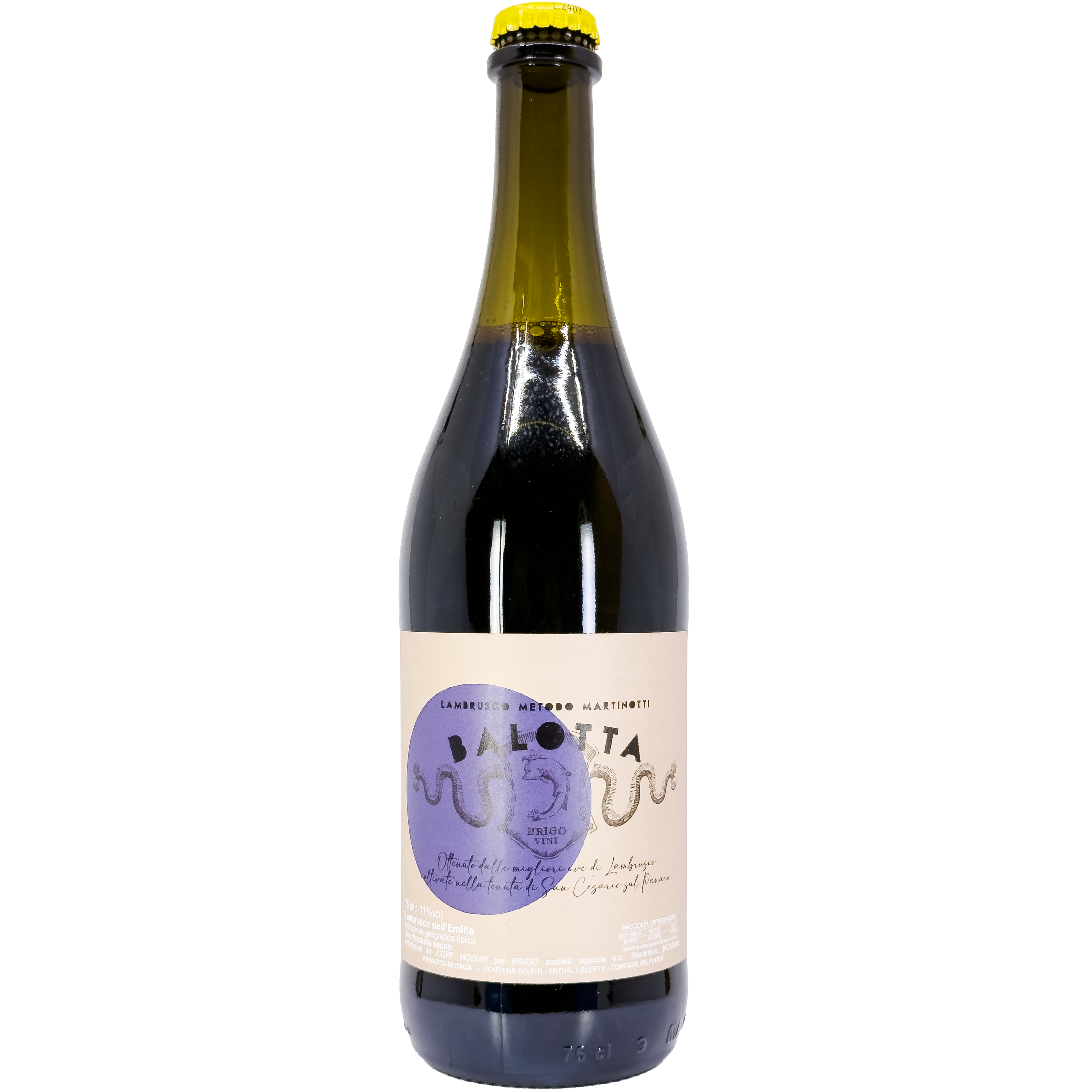 Brigo Vini 'Balotta' Lambrusco dell'Emilia IGT, Emilia-Romagna, Italy ...