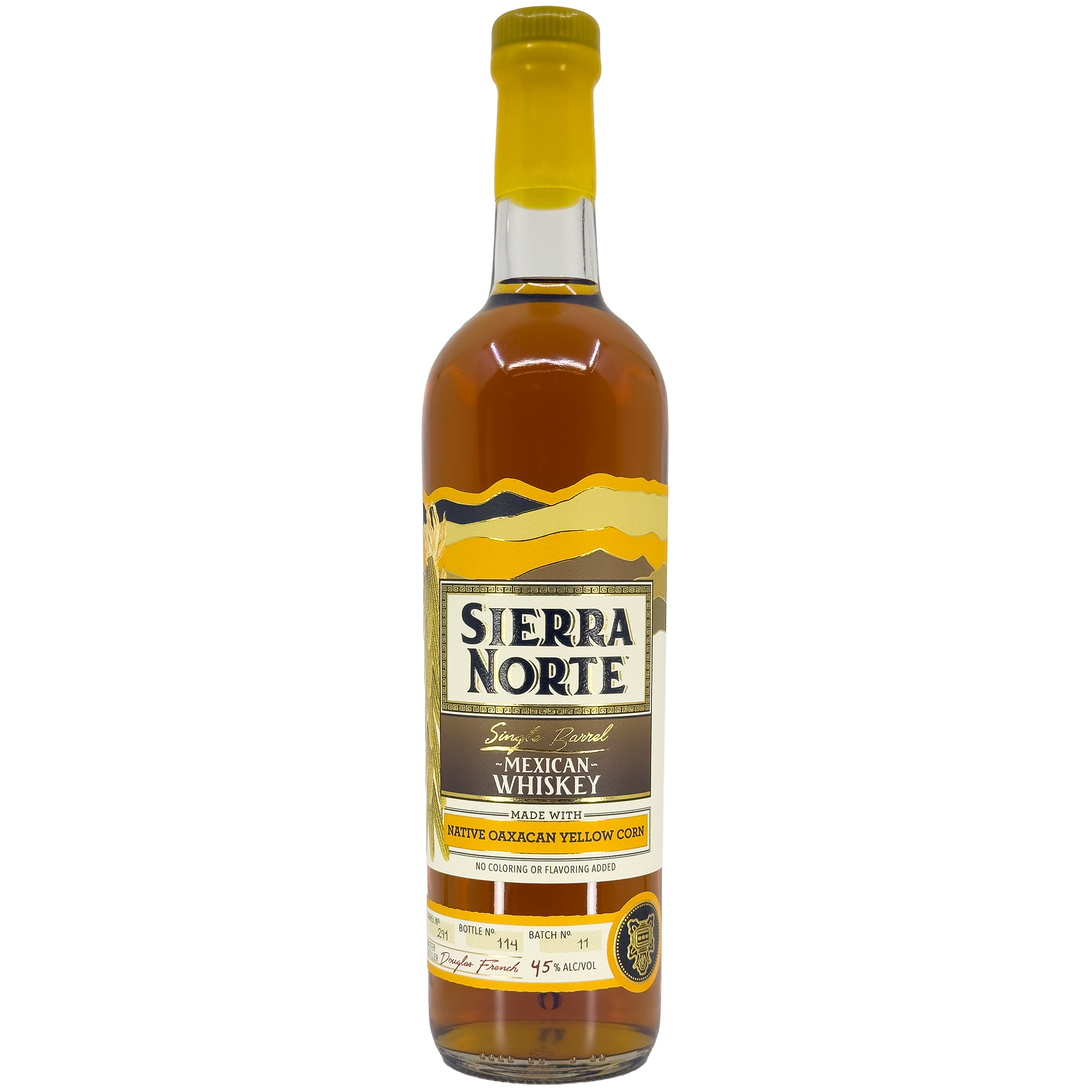 Sierra Norte Yellow Corn Single Barrel Whiskey, Mexico – Wine Dispensary
