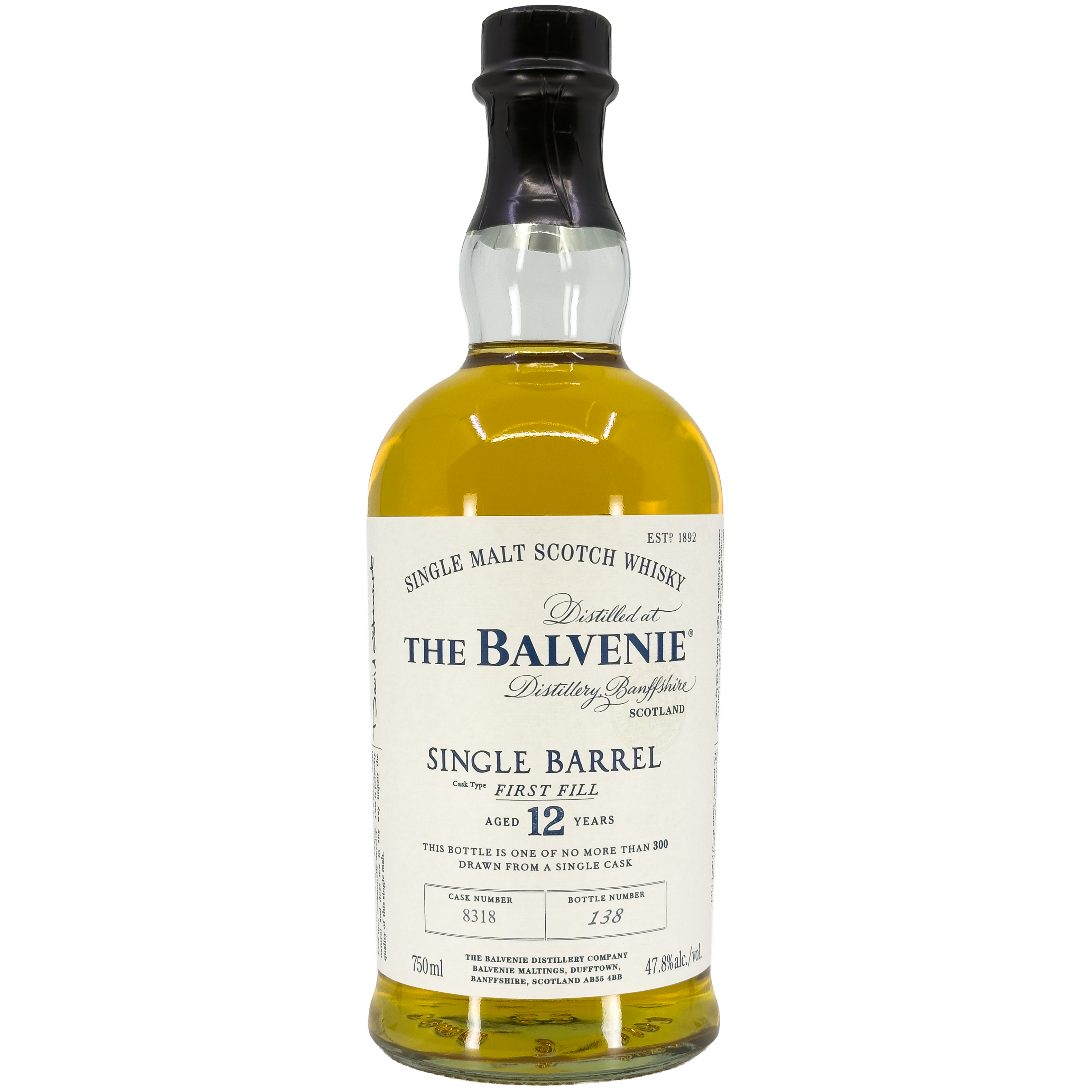 The Balvenie Single Barrel First Fill 12 Year Old Single Malt Scotch W ...